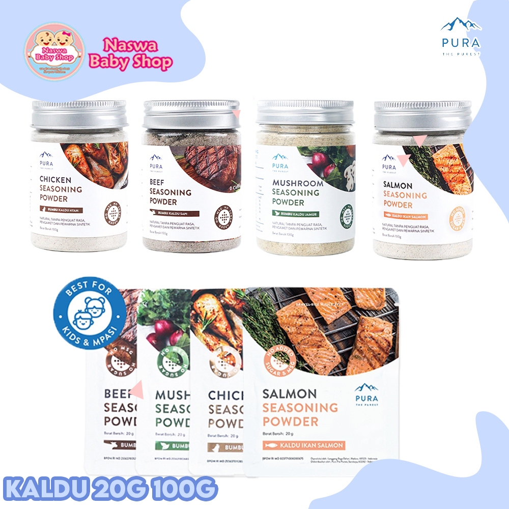 Jual Pura Seasoning Powder Bumbu Kaldu MPASI BB Booster Anak Tanpa MSG ...