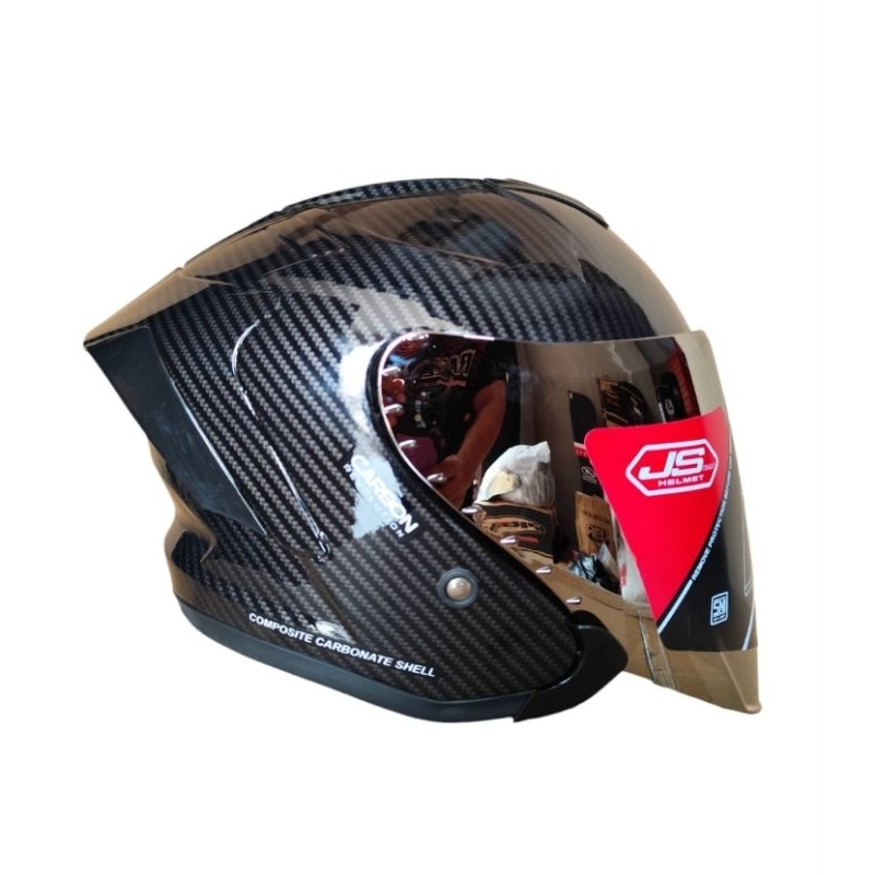 Jual HELM JS ARMOR TERBARU / HELM HALF FACE 100% ORIGINAL | Shopee ...
