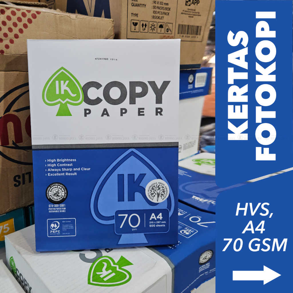 Jual RIDHO JAYA - (1 Dus/ Karton) Ik Flexo Kertas Fotokopi Kertas Copy ...