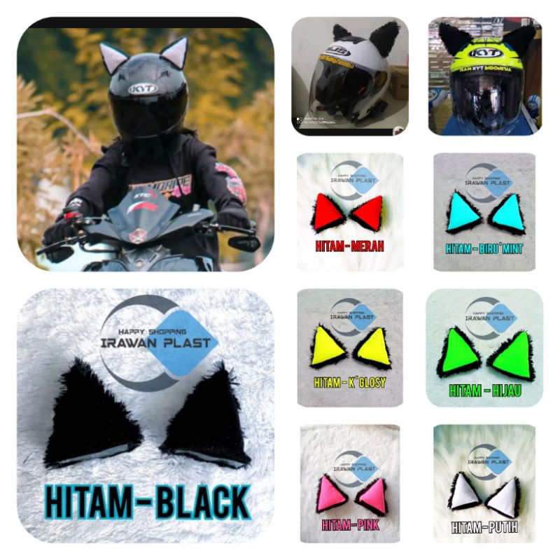 Jual Kuping helm kuping kucing neko unik & lucu helm bogo | Shopee ...