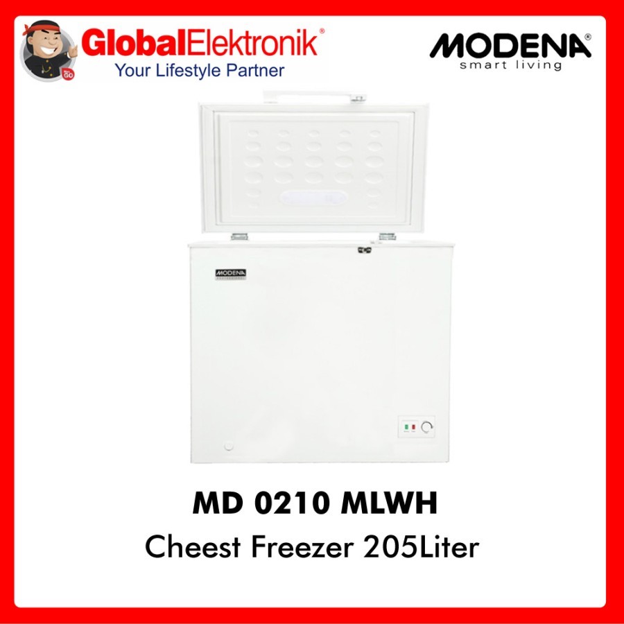 Jual MODENA FREEZER BOX 200L MODENA MD 0210 MLWH CHEST FREEZER BOX 200L ...