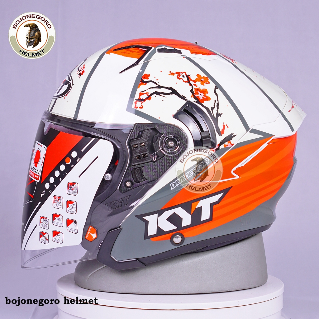 Jual HELM KYT NFJ XAVI SAKURA ORIGINAL DOT SNI | Shopee Indonesia
