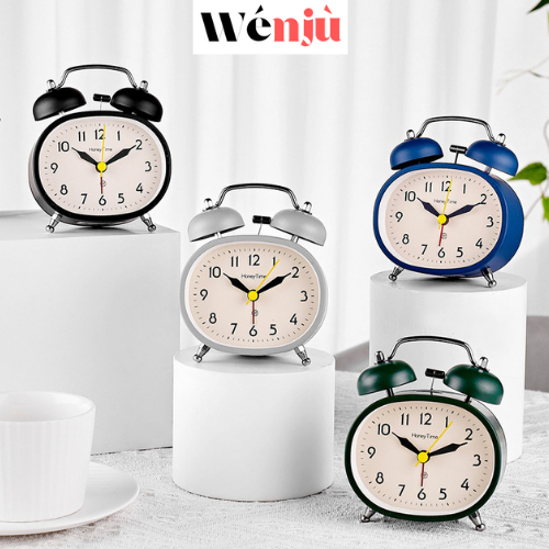 Jual Jam Beker Kring Alarm Klasik Aesthetic Jam Jiasan Meja Kamar ...
