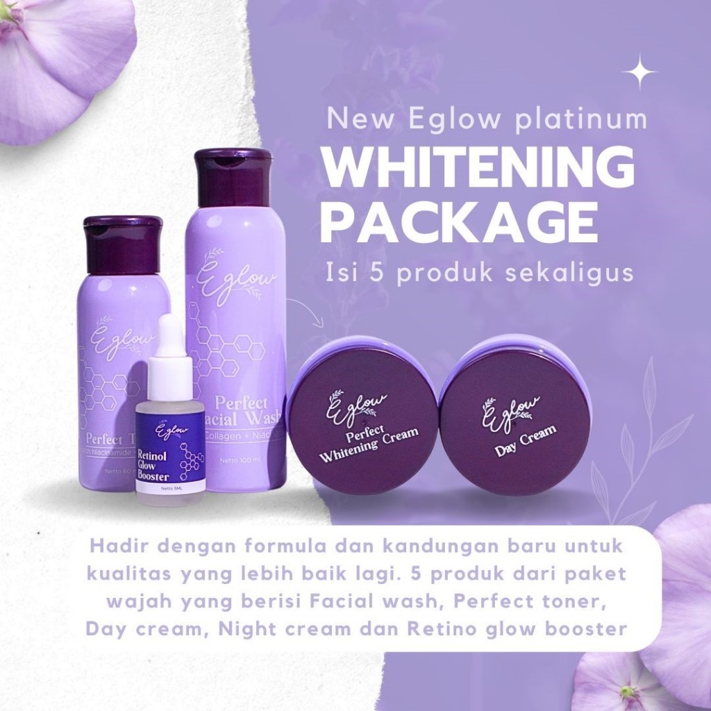 Jual Paket Whitening Eglow Platinum | Shopee Indonesia