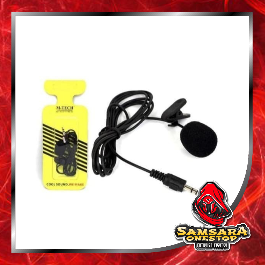 Jual MIC CLIP ON Microphone Mtech 02 Mic M-Tech 02 Microphone Komputer ...