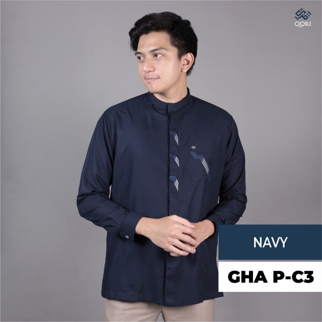 Jual Qori Apparel Baju Koko Casual Ghailan Lengan Panjang (GHA.P ...