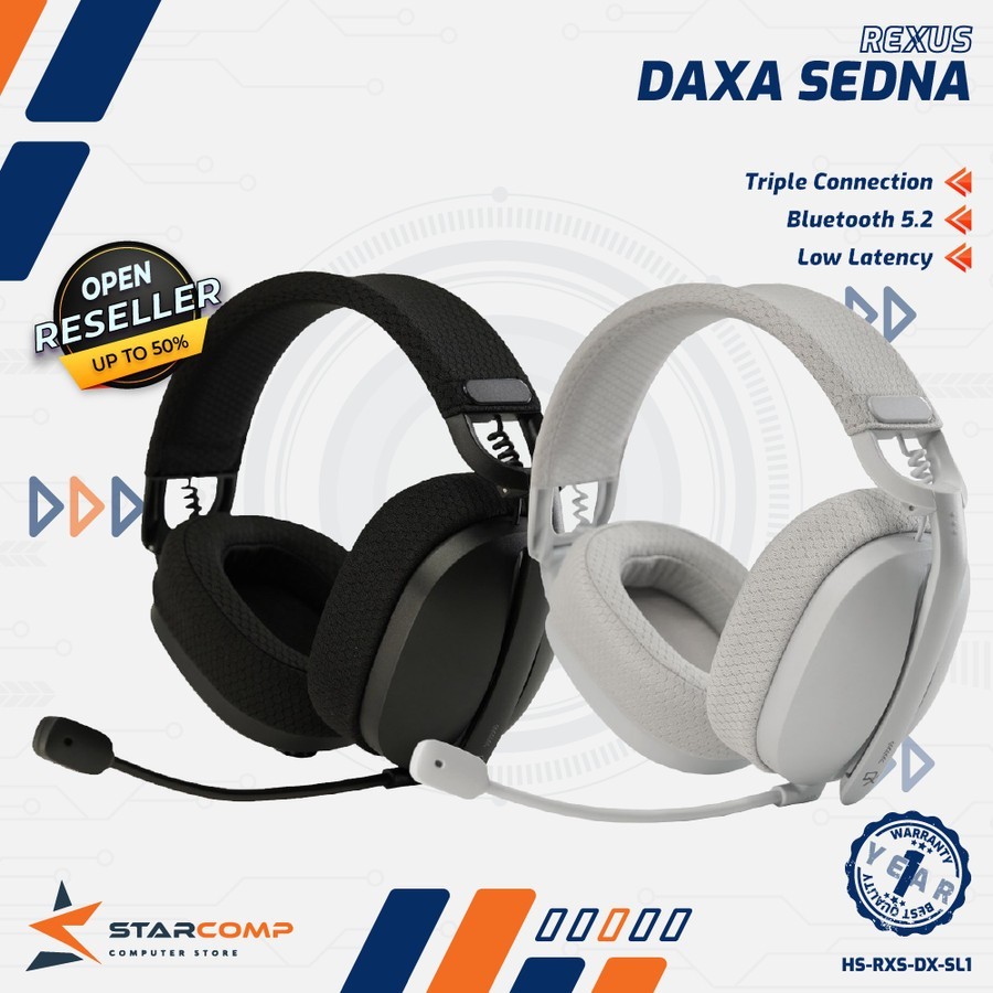 Jual Rexus Headset Daxa Sedna SL1 Gaming Headset Wireless | Shopee ...
