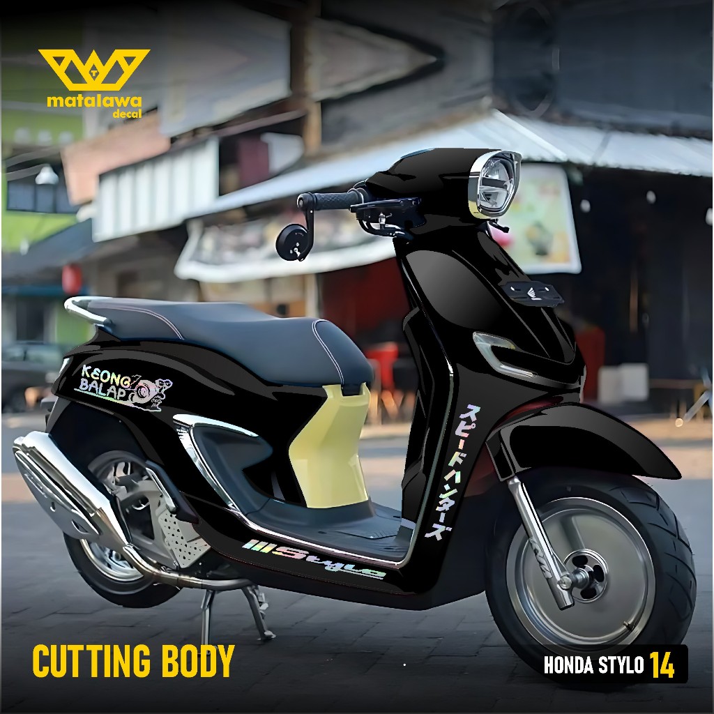 Jual STICKER CUTTING BODY HONDA STYLO 160 STIKER STRIPING GARNIS ...