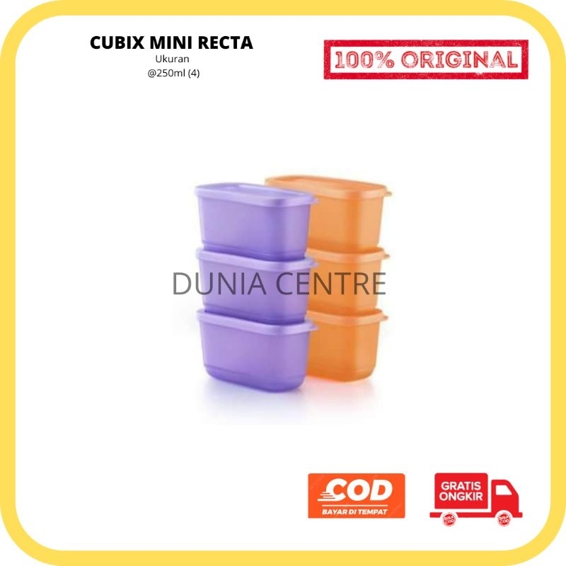 Jual PROMO TUPPERWARE CUBIX MINI RECTA SET ORIGINAL | Shopee Indonesia