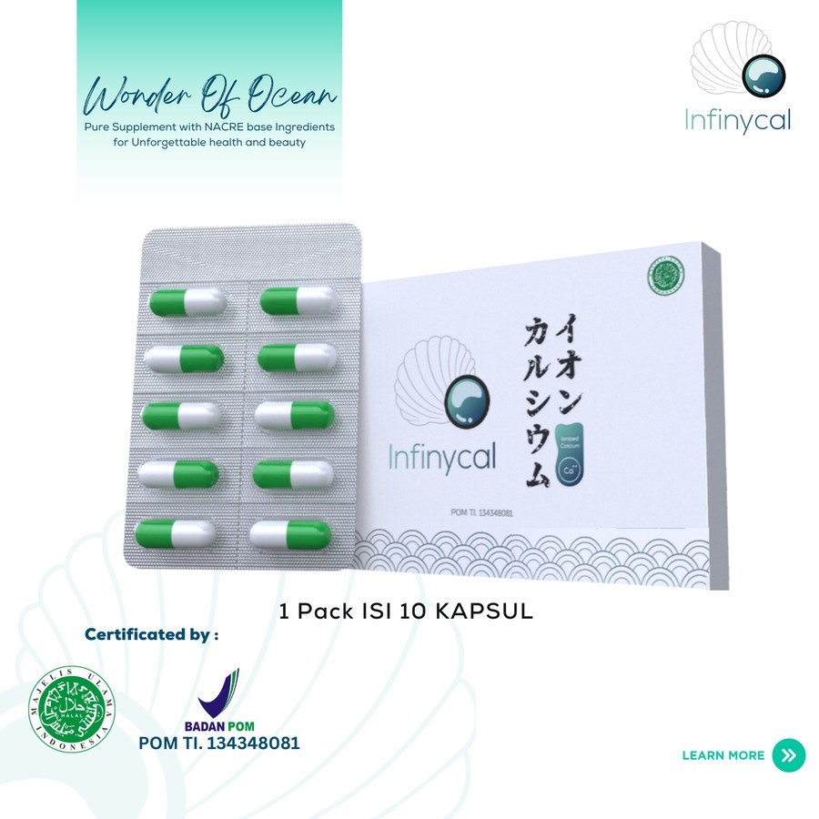 Jual Infinycal 1 MiniPack 10 Kapsul Suplemen Ion Kalsium | Shopee Indonesia