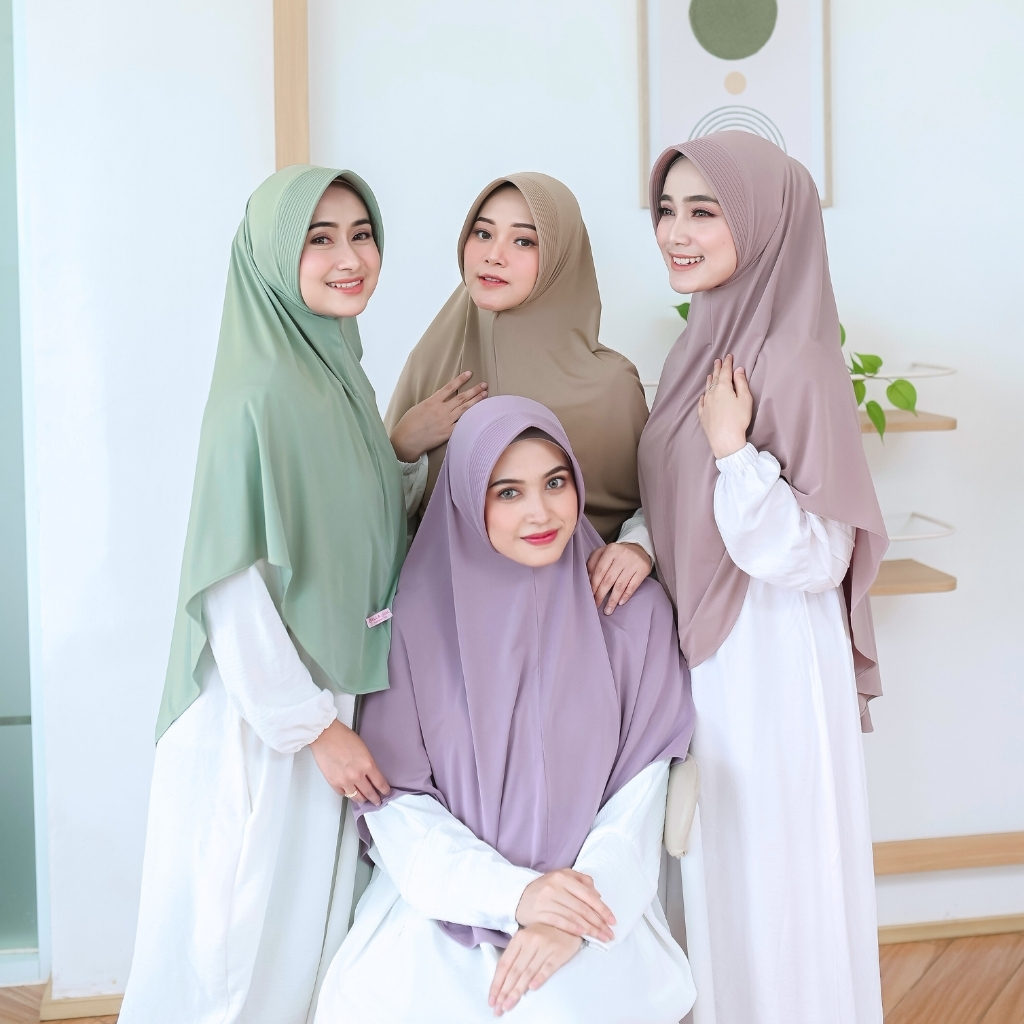 Jual RECOMMENDED Bella Hijab - Emma Instan Bergo Syar'i Size L Spandek ...