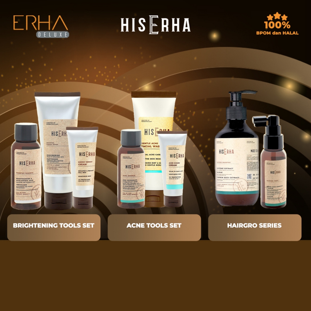 Jual HIS ERHA Skincare Pria Mantools Set - Rangkaian untuk Kulit ...