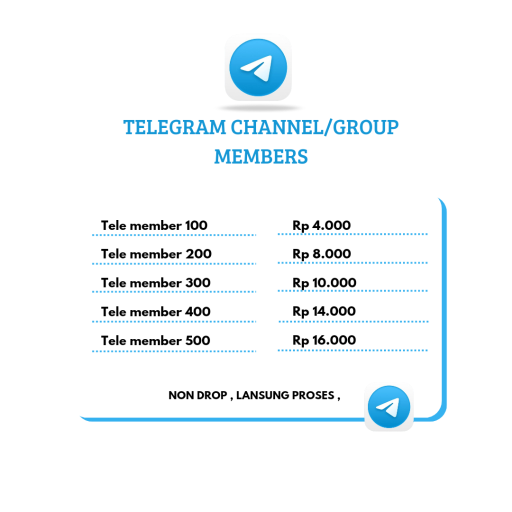 Jual TELEGRAM MEMBER GROUP / CHANNEL REAL USER | Shopee Indonesia