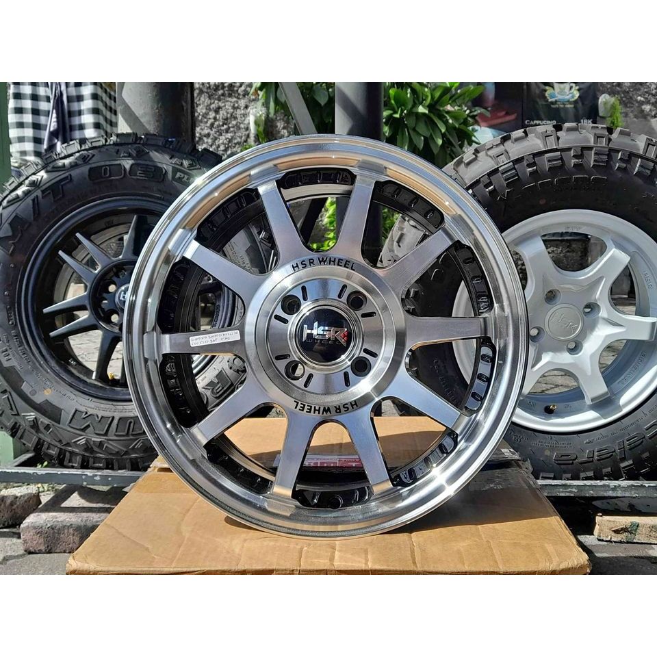 Jual Velg HSR Gymkana R15 Lobang 4 || Velg Mobil Brio Agya Ayla Karimum | Shopee Indonesia