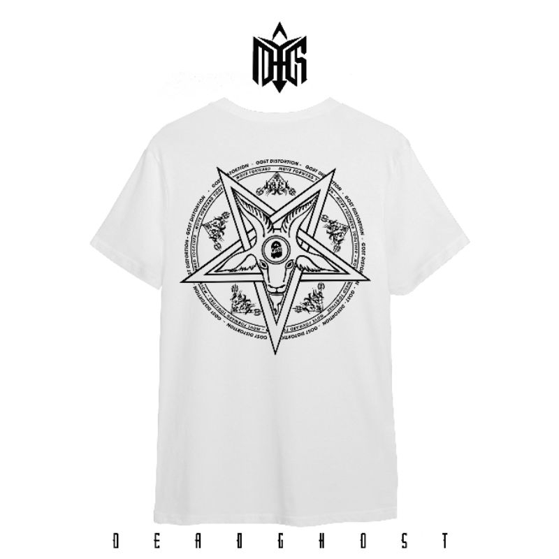 Jual T-SHIRT DEADGHOST DISTORTION | Tshirt Satanic / Tshirt White ...
