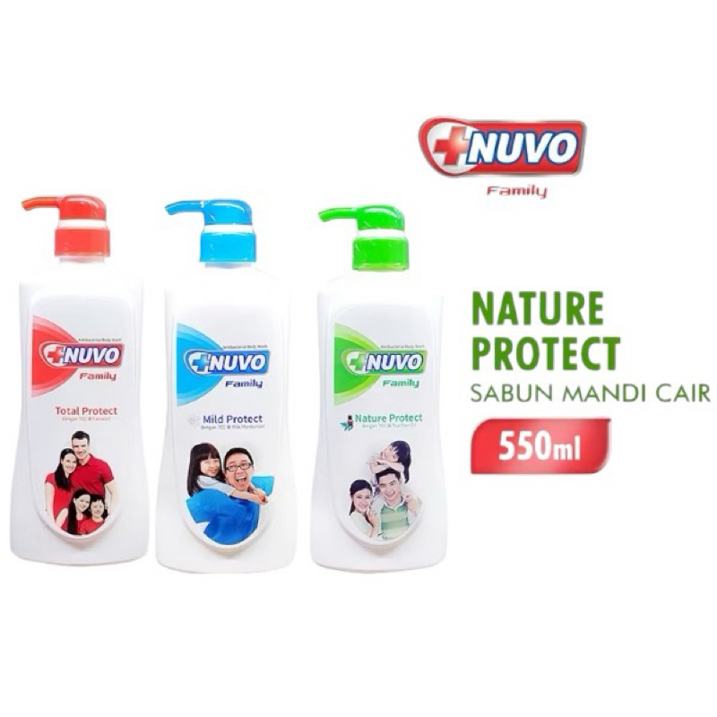 Jual NUVO 550ml Botol Pump Sabun Mandi Cair FREE BUBLEWARB | Shopee ...