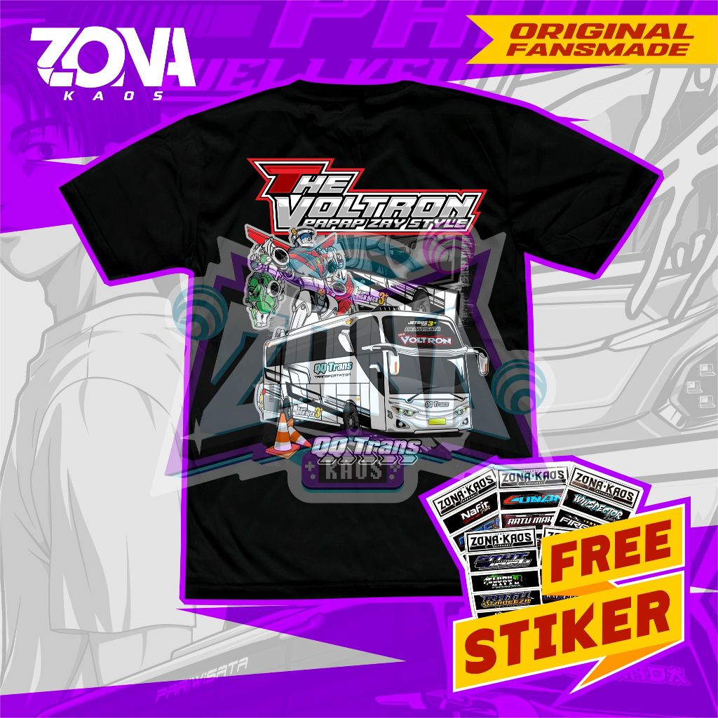 Jual ( FREE STIKER ) KAOS BUS THE VOLTRON KAOS BISMANIA ANAK DAN DEWASA ...