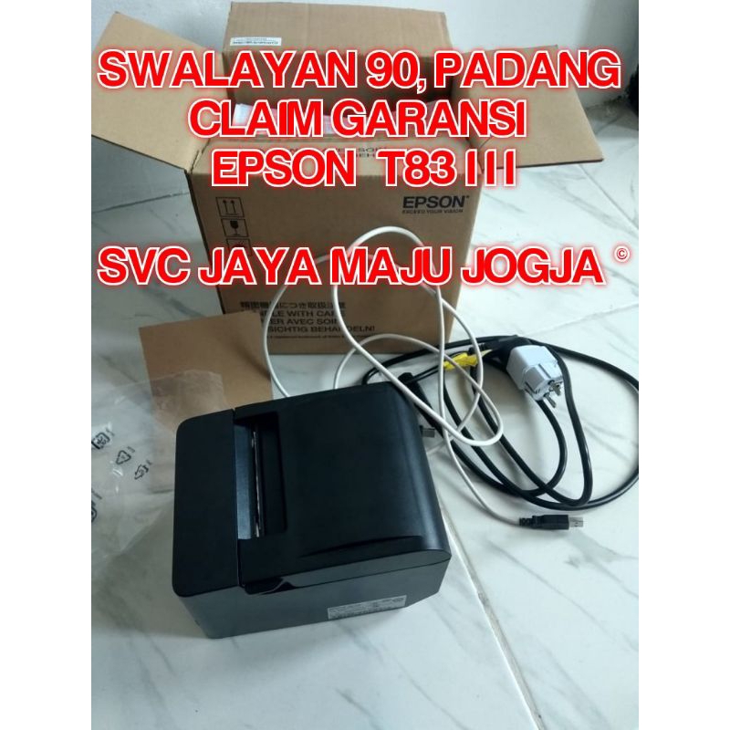 Jual SERVICE PRINTER -- ZARA MART -- SN : X5ZF006418 || EPSON TM T83 ...