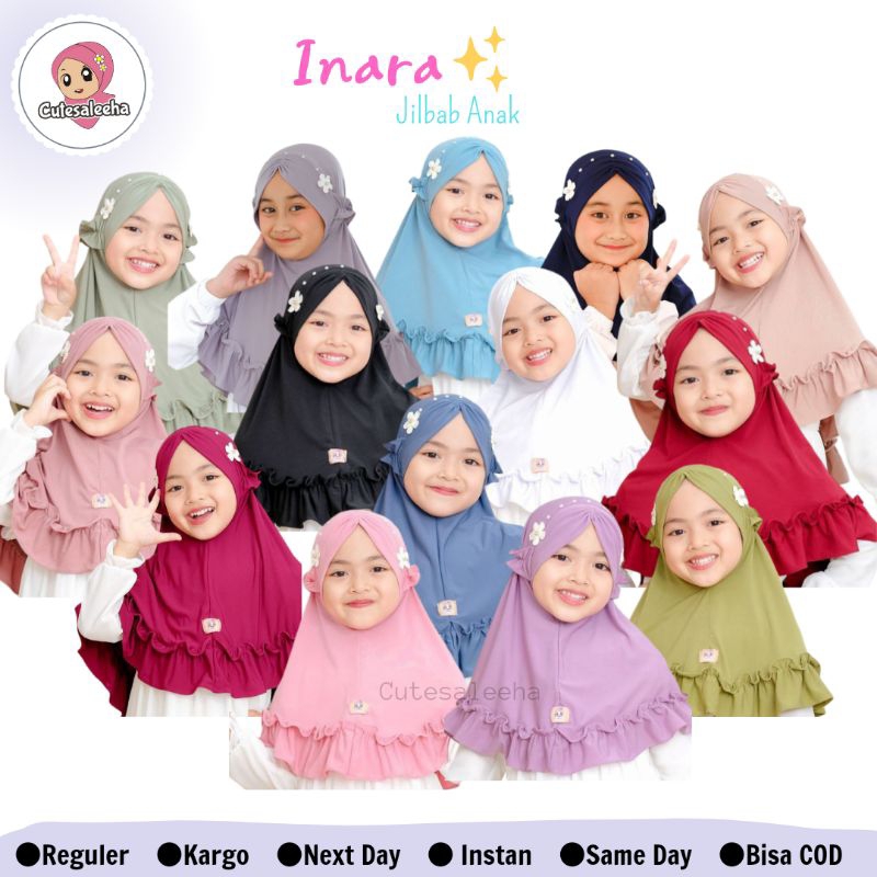 Jual Cutesaleeha - Jilbab Anak Premium Usia 0-10 Tahun Bergo Anak Tali ...