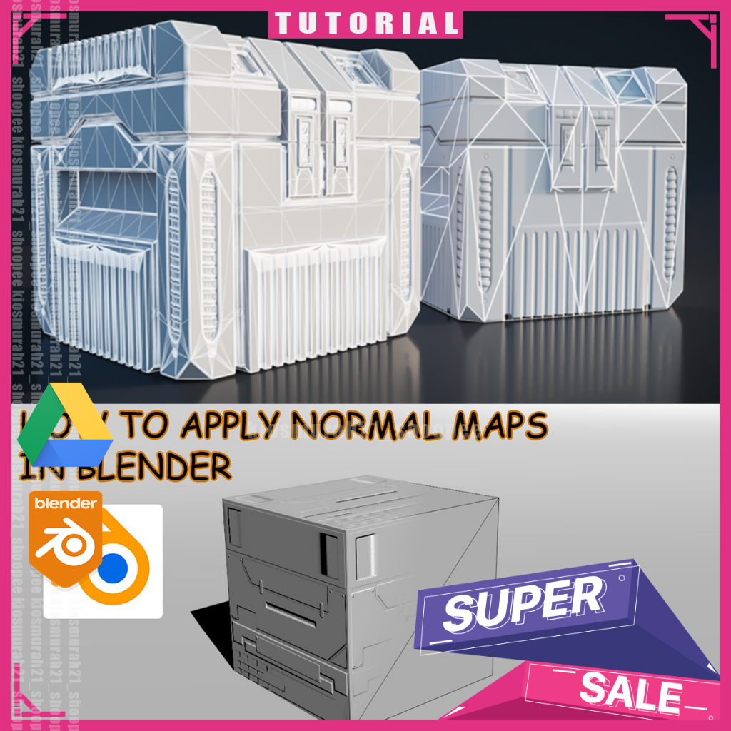 Jual Normal Map Modeling for Games in Blender 2.7x Blender 3D Tutorial | Shopee Indonesia