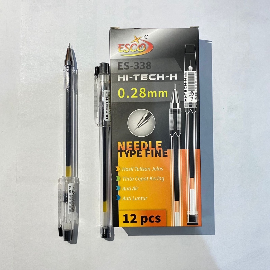 Jual ESCO Pulpen HI-TECH-H 0.28mm Hitam (1 Pcs) | Shopee Indonesia