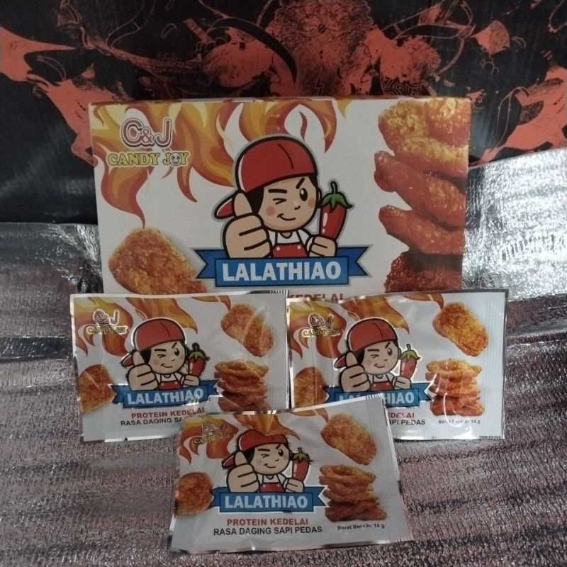 Jual Latiao Viral LALATHIAO rasa daging sapi pedas 1 box isi 30 ...