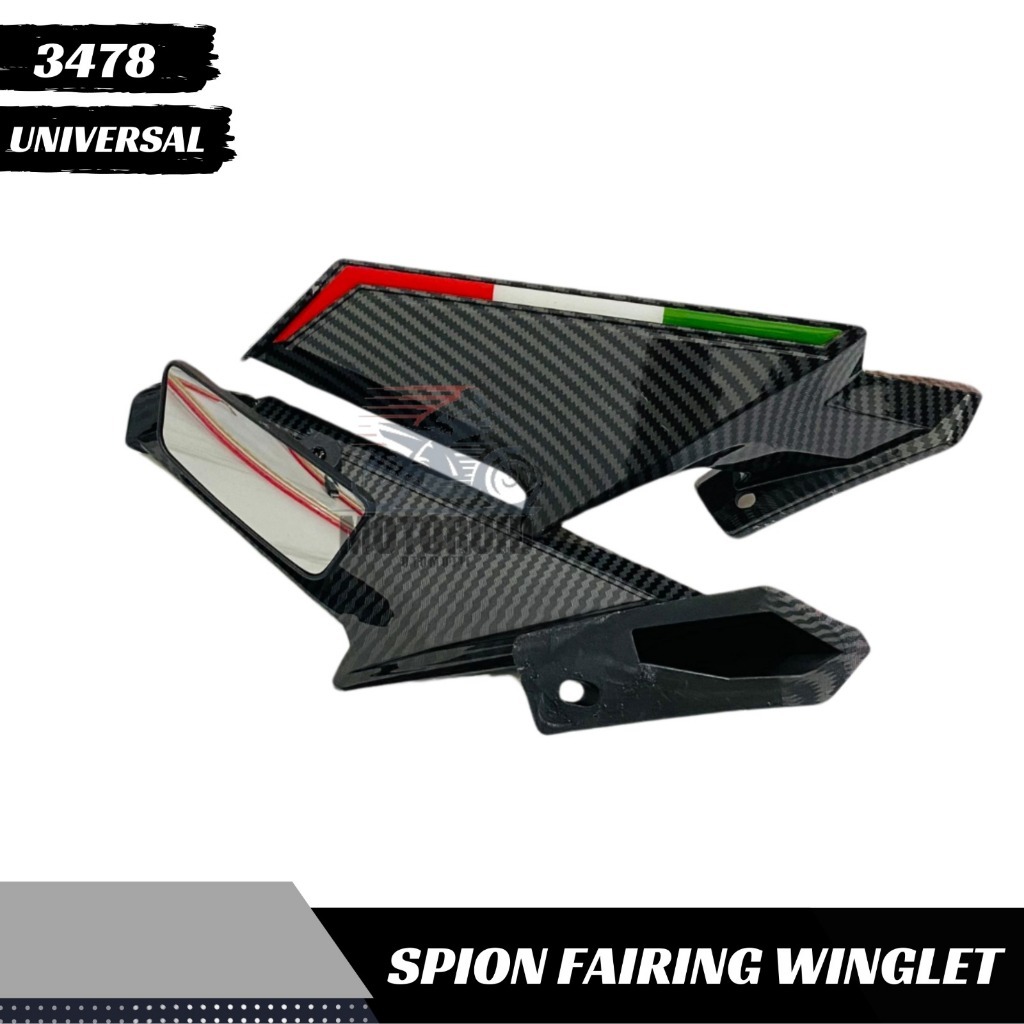 Jual Spion Winglet New Carbon Fiber Italy Rear Mirror Spion Winglet ...