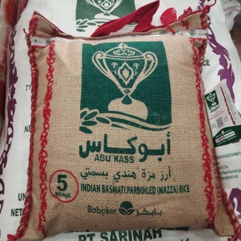 Jual BERAS ABUKASS BASMATI RICE 5 KG Beras India Abu Kass 5kg | Shopee ...