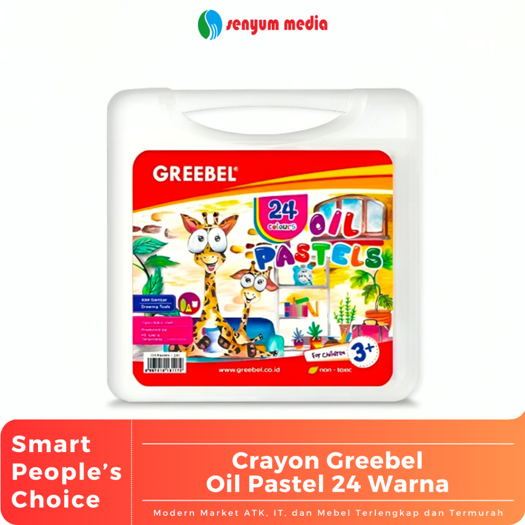Jual Crayon Greebel Oil Pastel 24 Warna (1 Pcs) (S:PCS) | Shopee Indonesia