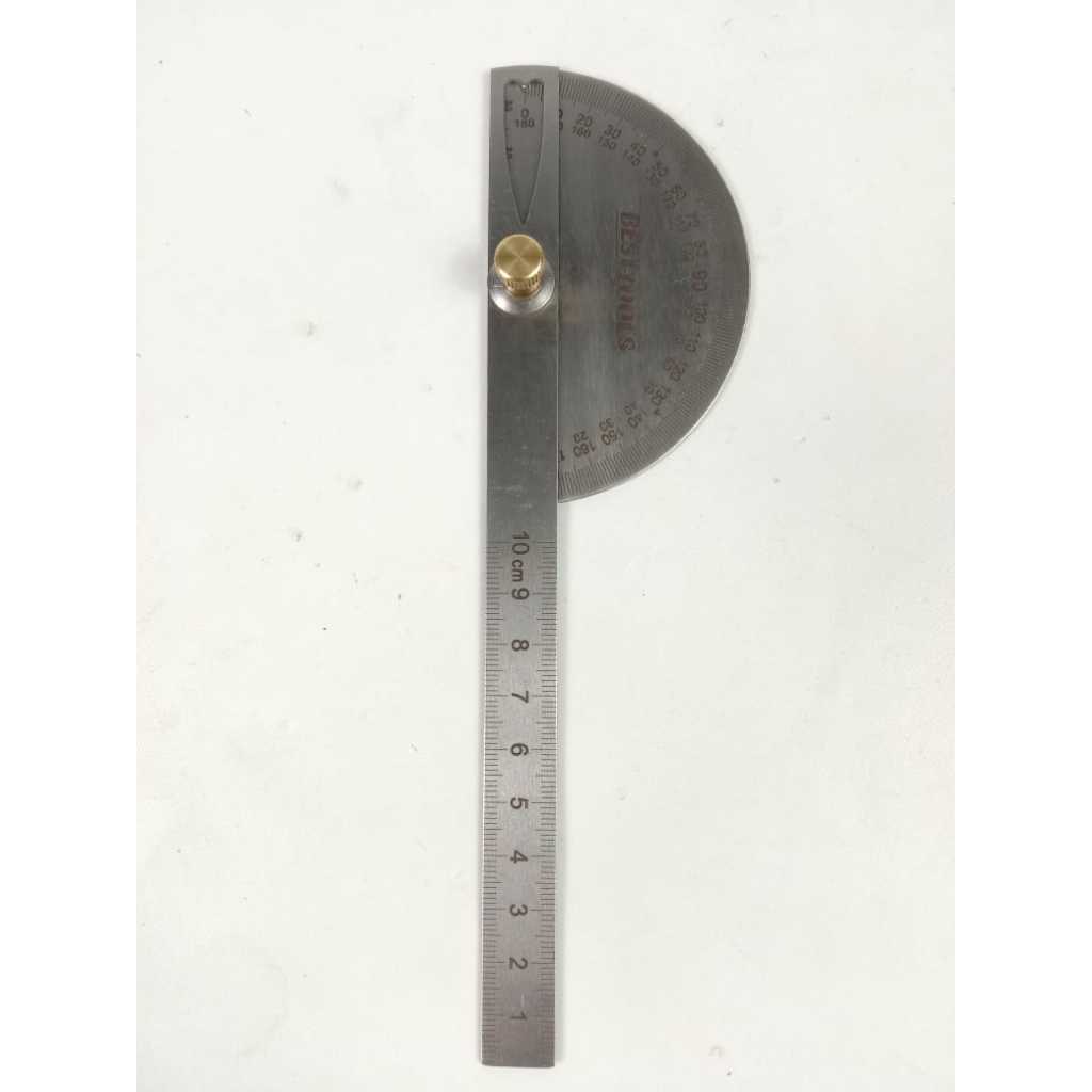 Jual busur 180 derajat penggaris combi stainless protactor alat ukur ...