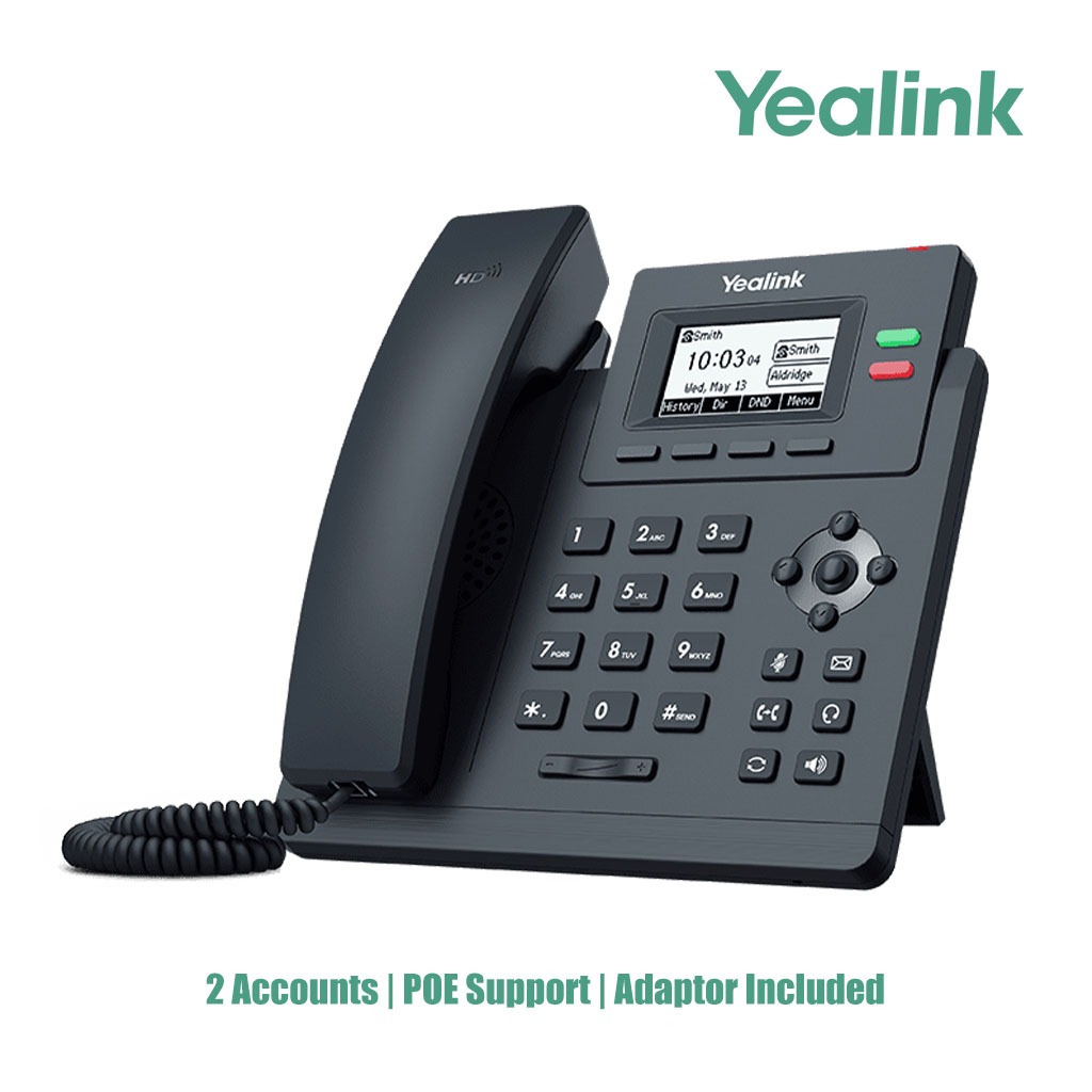 Jual Yealink SIP Phone T31P - Telepon IP dengan POE Support | Shopee ...