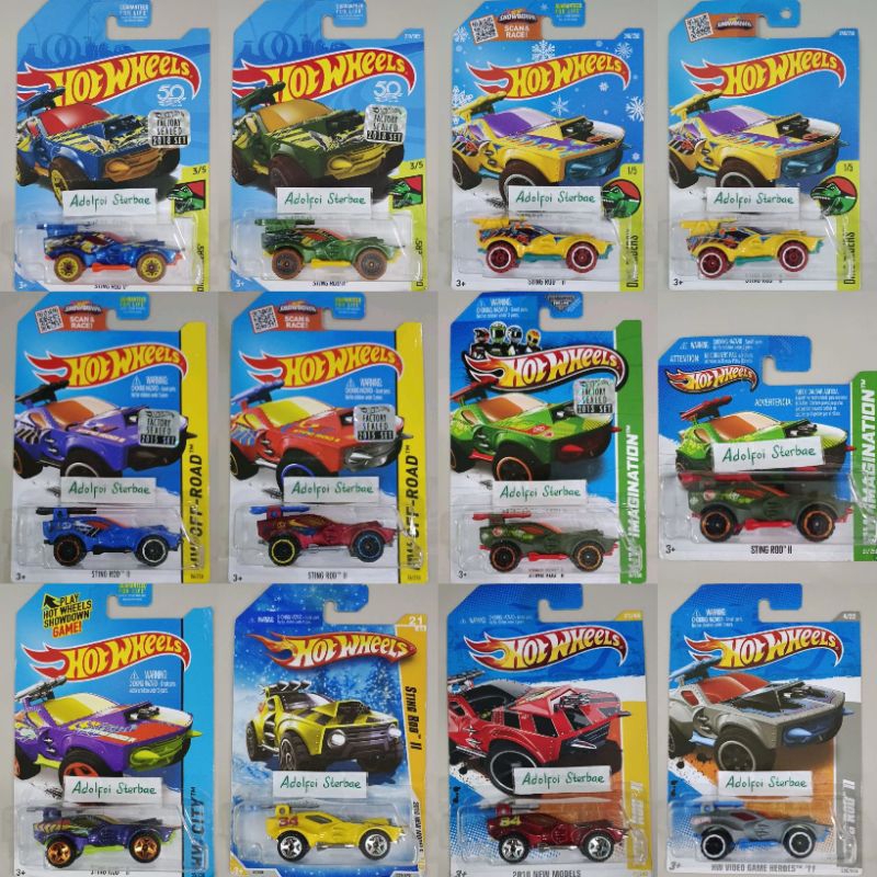 Jual hotwheels hot wheels sting rod II 2 th reg treasure hunt regular ...