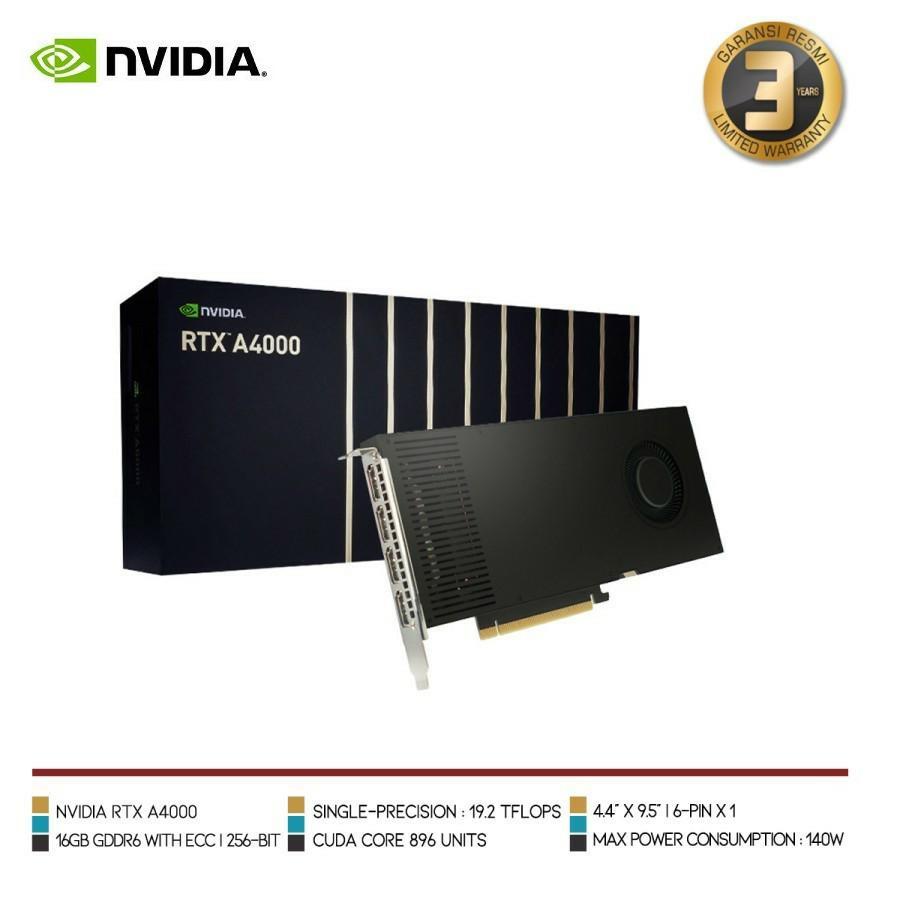 Jual NVIDIA QUADRO RTX A4000 16GB GDDR6 - VGA Card | Shopee Indonesia
