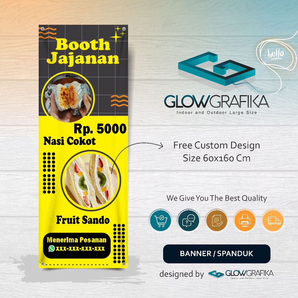 Jual Cetak Spanduk Banner Booth Jajanan | Shopee Indonesia
