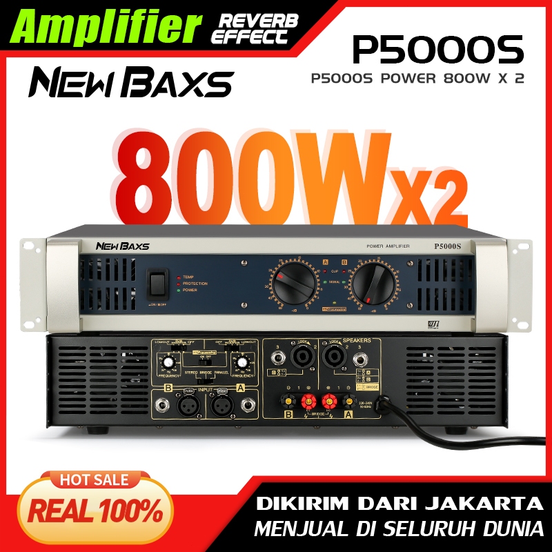 Jual NEW BAXS Penguat audio P5000S amplifier profesional 800W * 2 2 ...