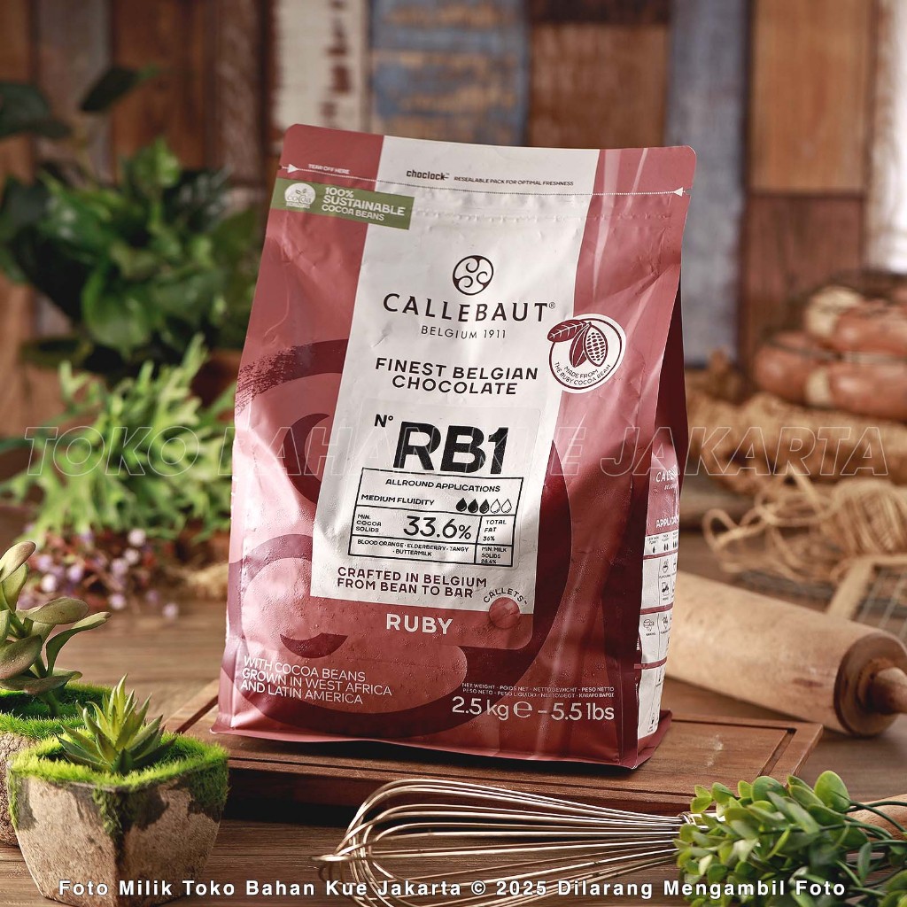 Jual Callebaut Ruby 2,5kg Fruity Couverture Chocolate RB1 Cokelat Coin Coklat Baking | Shopee ...