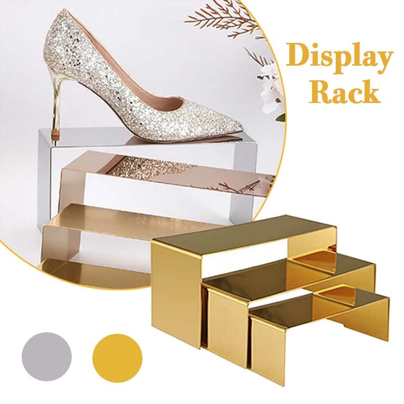 Jual Rak Display Produk Rak Stainless 3 Tinggkat Rak Display Susun ...