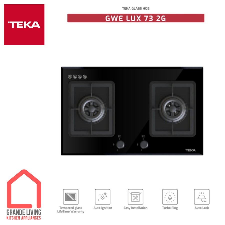 Jual TEKA Kompor Gas Tanam Glass Hob GWE 73 2G | Shopee Indonesia