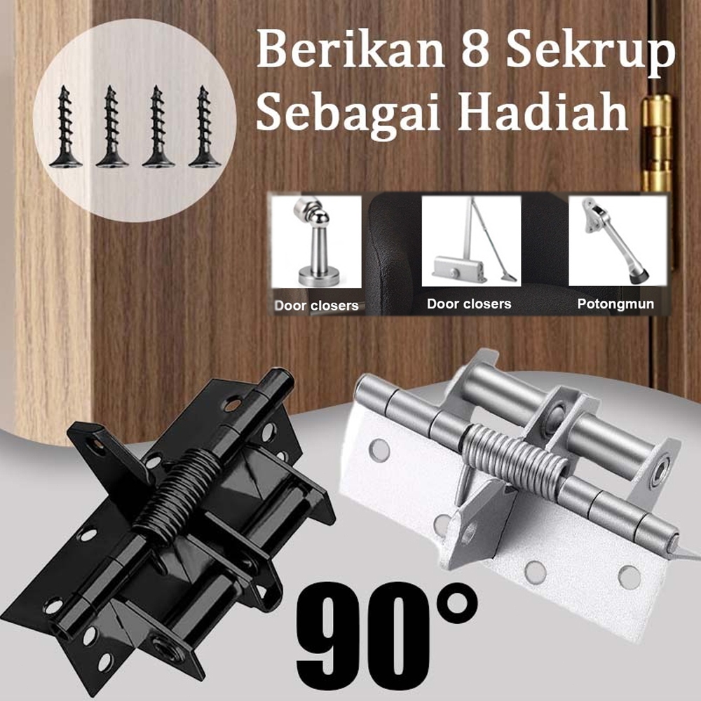 Jual Engsel Pintu Otomatis Spring Door Closer Engsel Metal Metal 90 ...