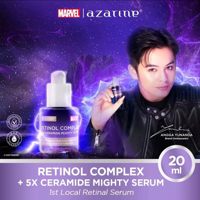 Jual Azarine - Retinol Complex + 5X Ceramide Mighty Serum 20ml | Shopee ...