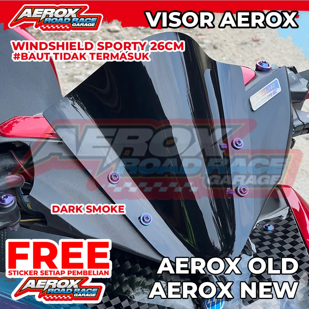 Jual WINSHIELD AEROX NEW AEROX VISOR JENONG | Shopee Indonesia