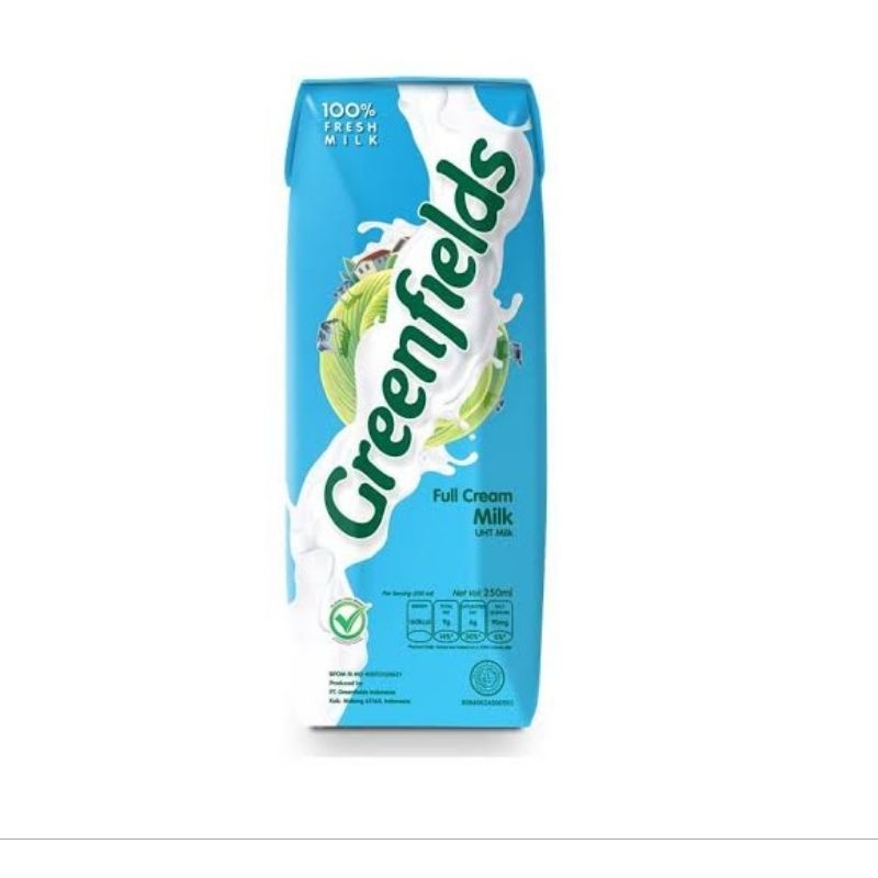Jual Greenfields Susu UHT full cream 250 ml | Shopee Indonesia
