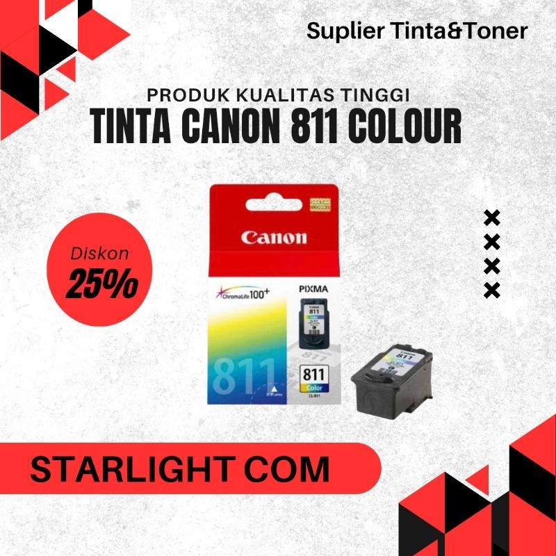 Jual Tinta Canon 811 IP2770 IP2772 MP245 MP258 MP268 MP287 | Shopee ...
