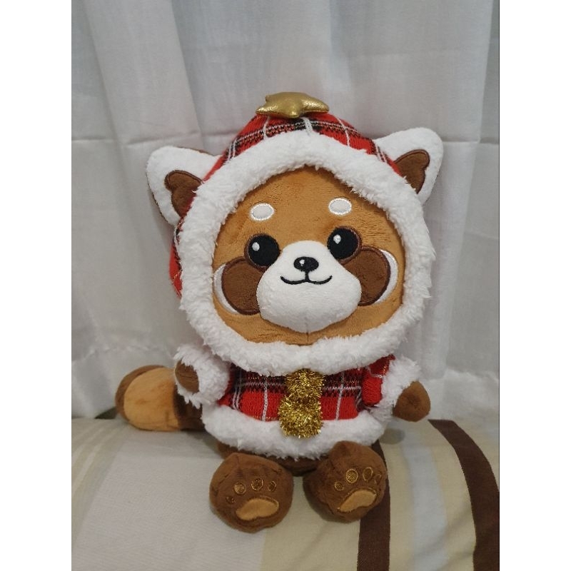Jual Everland Boneka Red Panda Kostum Natal Winter Merah | Shopee Indonesia