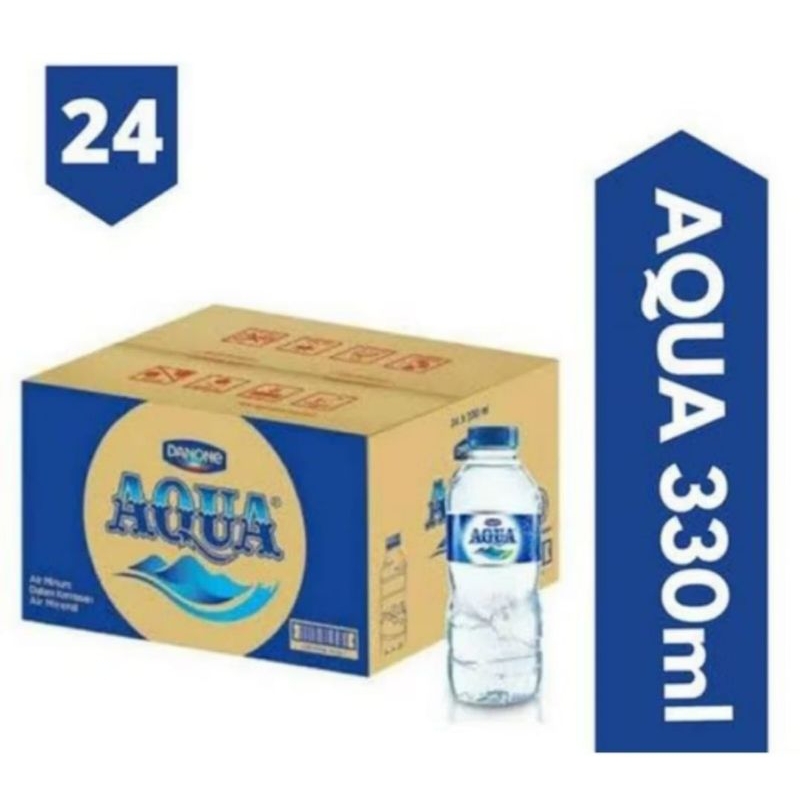 Jual 1 Dos (isi 24 botol) - Aqua Botol 330 ml | Shopee Indonesia