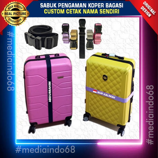 Jual Sabuk Pengaman&Penanda Koper Traveling | Umroh-Haji| Custom Cetak ...