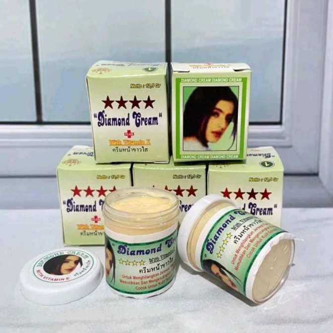 Jual [ 6pcs ] Diamond Putih Cream plus Vit E | Shopee Indonesia
