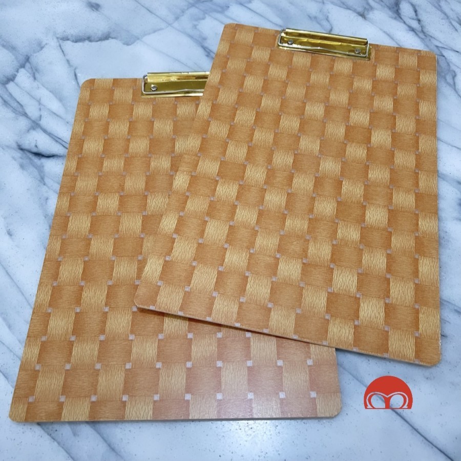 Jual Clip Board Kayu squeezy / Papan Ujian Ukuran Folio Bahan kayu Klip ...