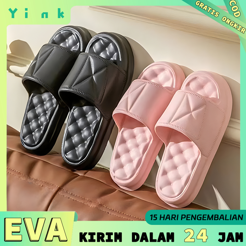 Jual Yink Sandal Wanita Jelly Korea Sendal Slop Rumah EVA Sepatu Sendal Karet Selop Empuk ...