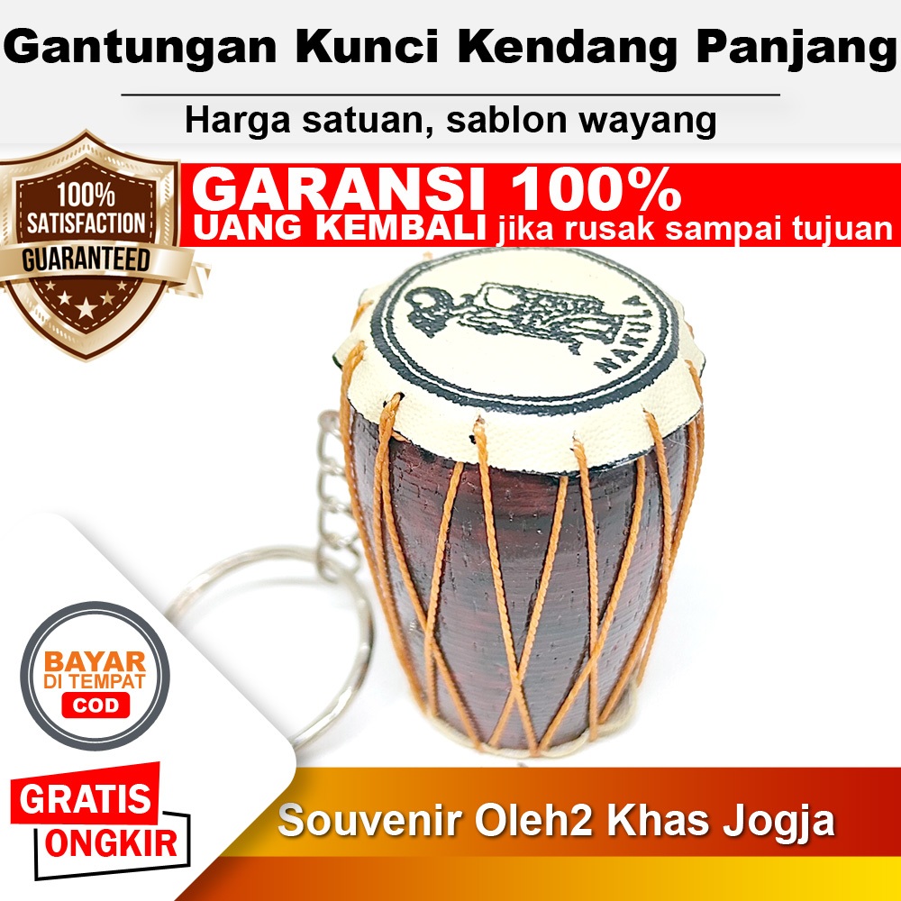 Jual Souvenir Gantungan Kunci Kendang Ketipung Panjang Wayang Oleh Oleh ...